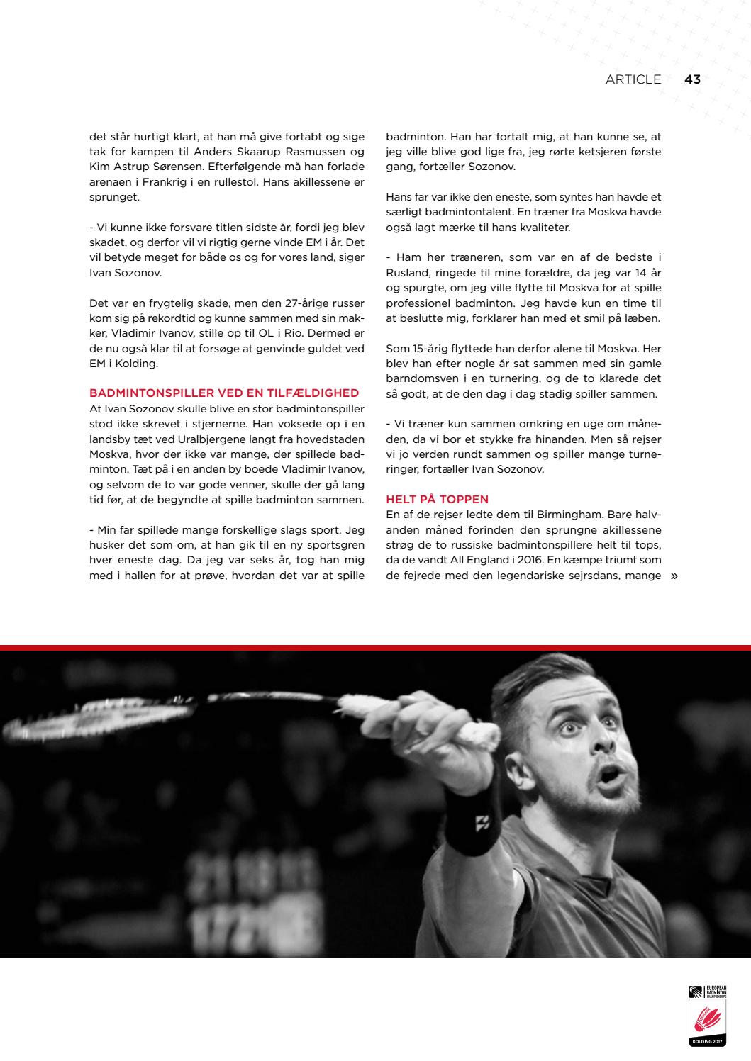 Badminton Magazine - European Championships 2017 by Badminton Denmark ...