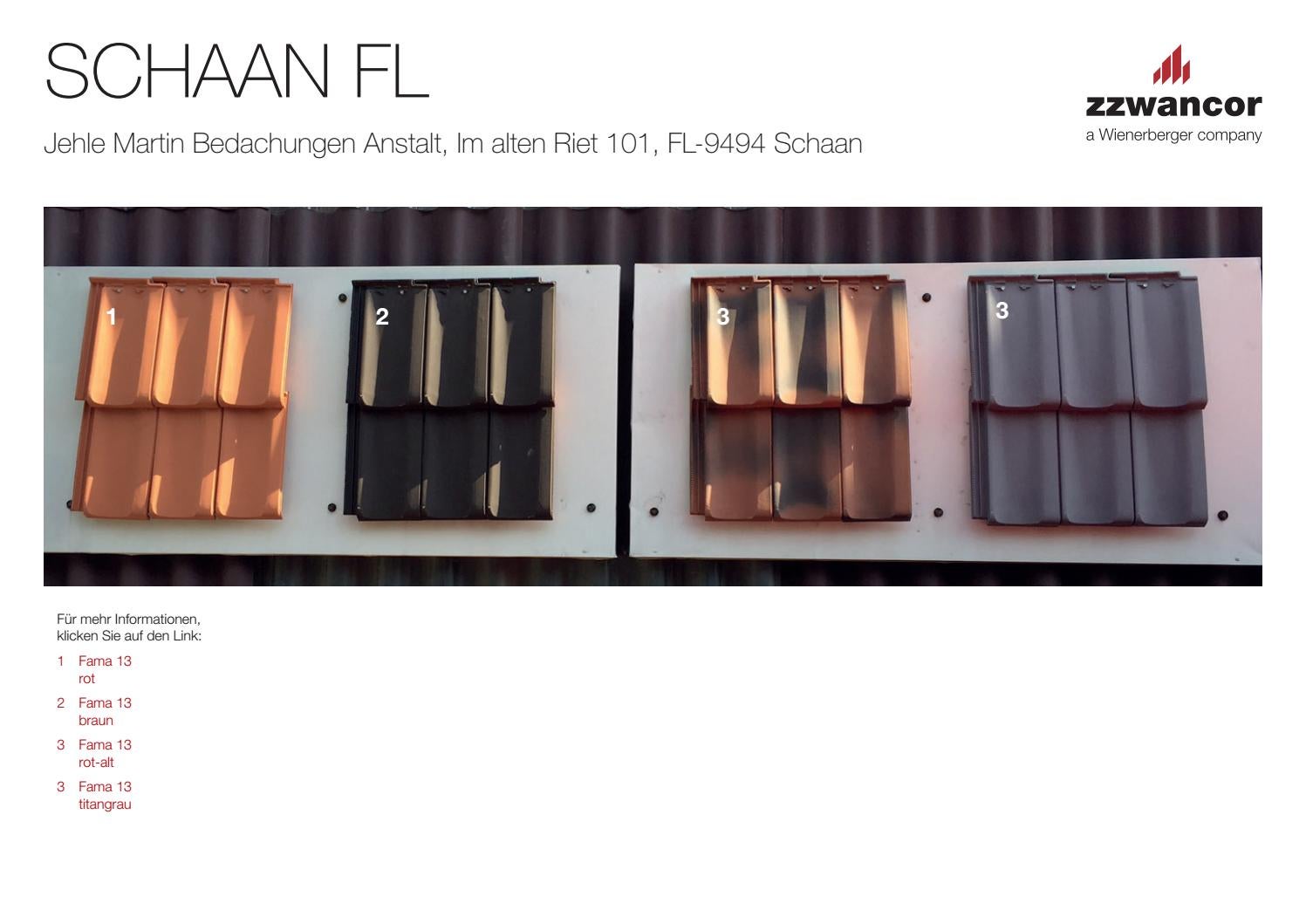 Schaan FL, Jehle Martin Bedachungen Anstalt by Wienerberger AG - Issuu