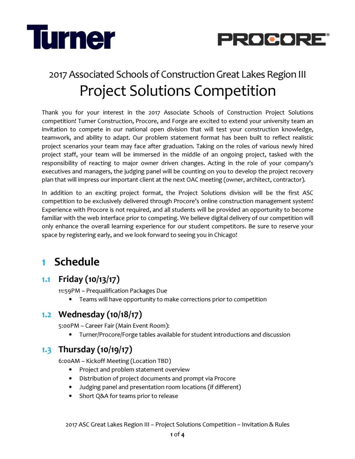 2017 asc project solutions competition invitation and summary by ASC ...