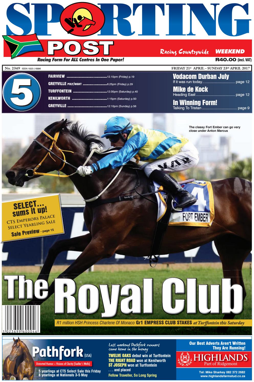 21-23 April #2349 Sporting Post by Sporting Post - Issuu