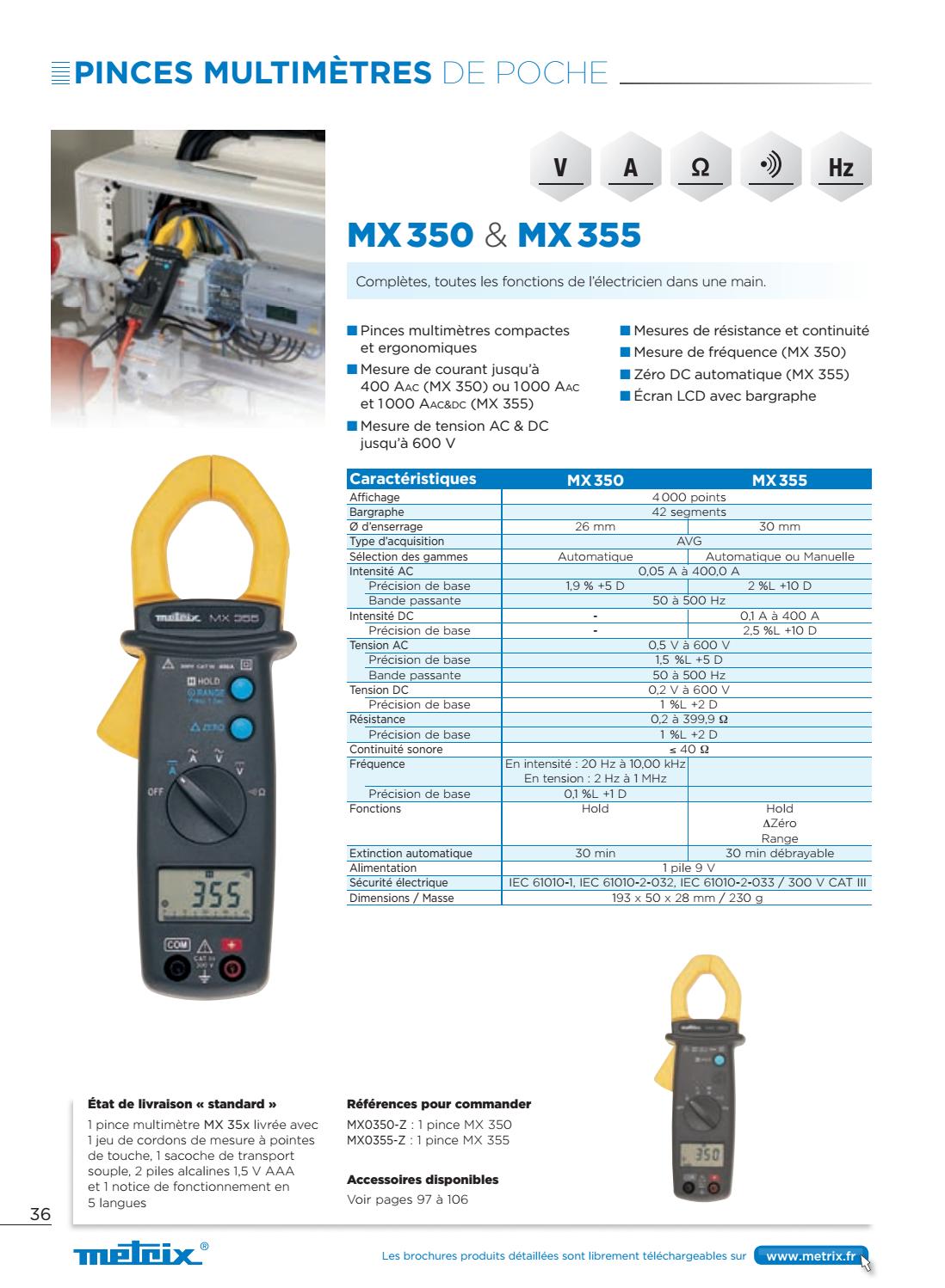 Catalogue Metrix 2017 FR by CHAUVIN ARNOUX GROUP - Issuu