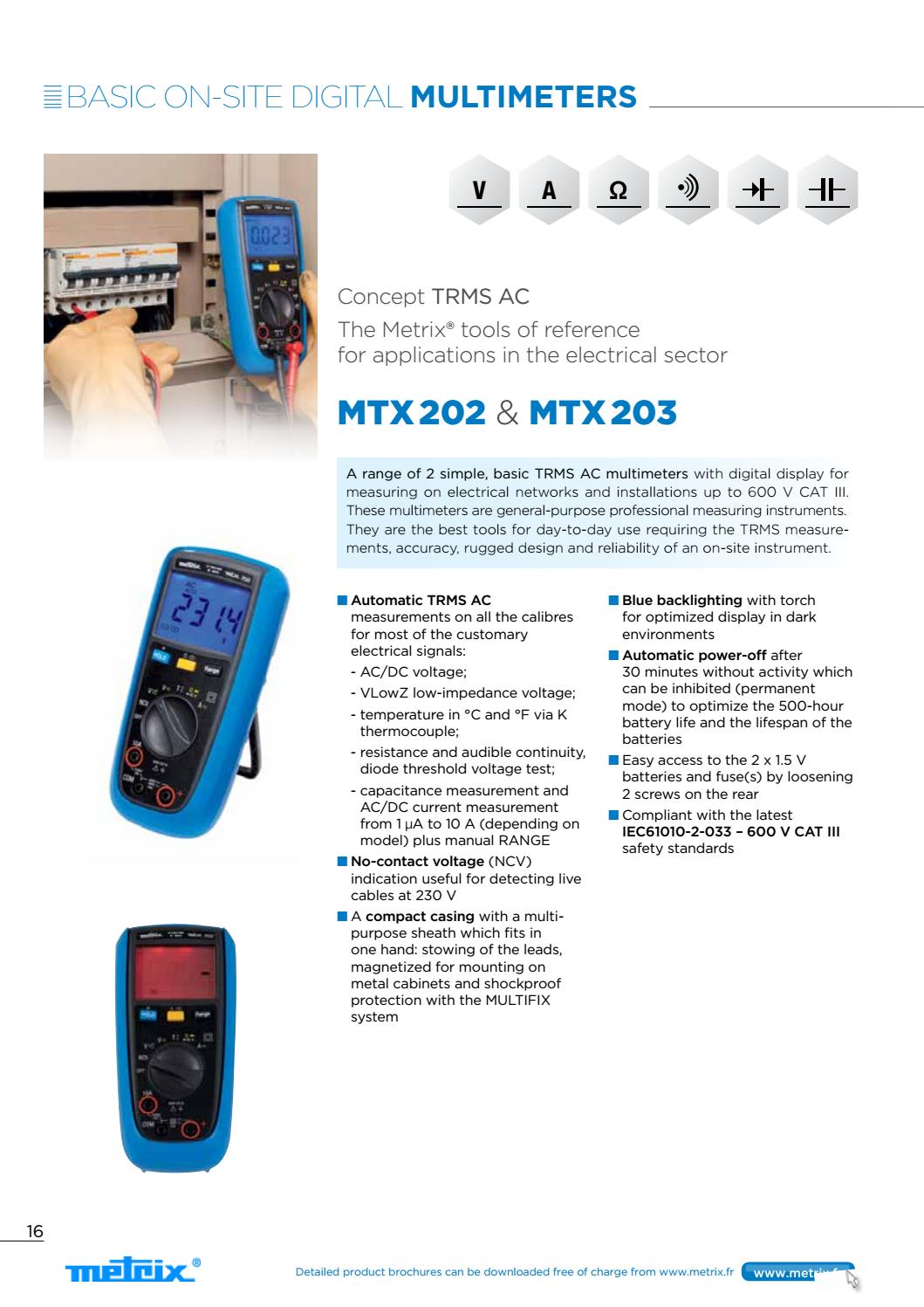 Catalogue Metrix 2017 GB by CHAUVIN ARNOUX GROUP - Issuu