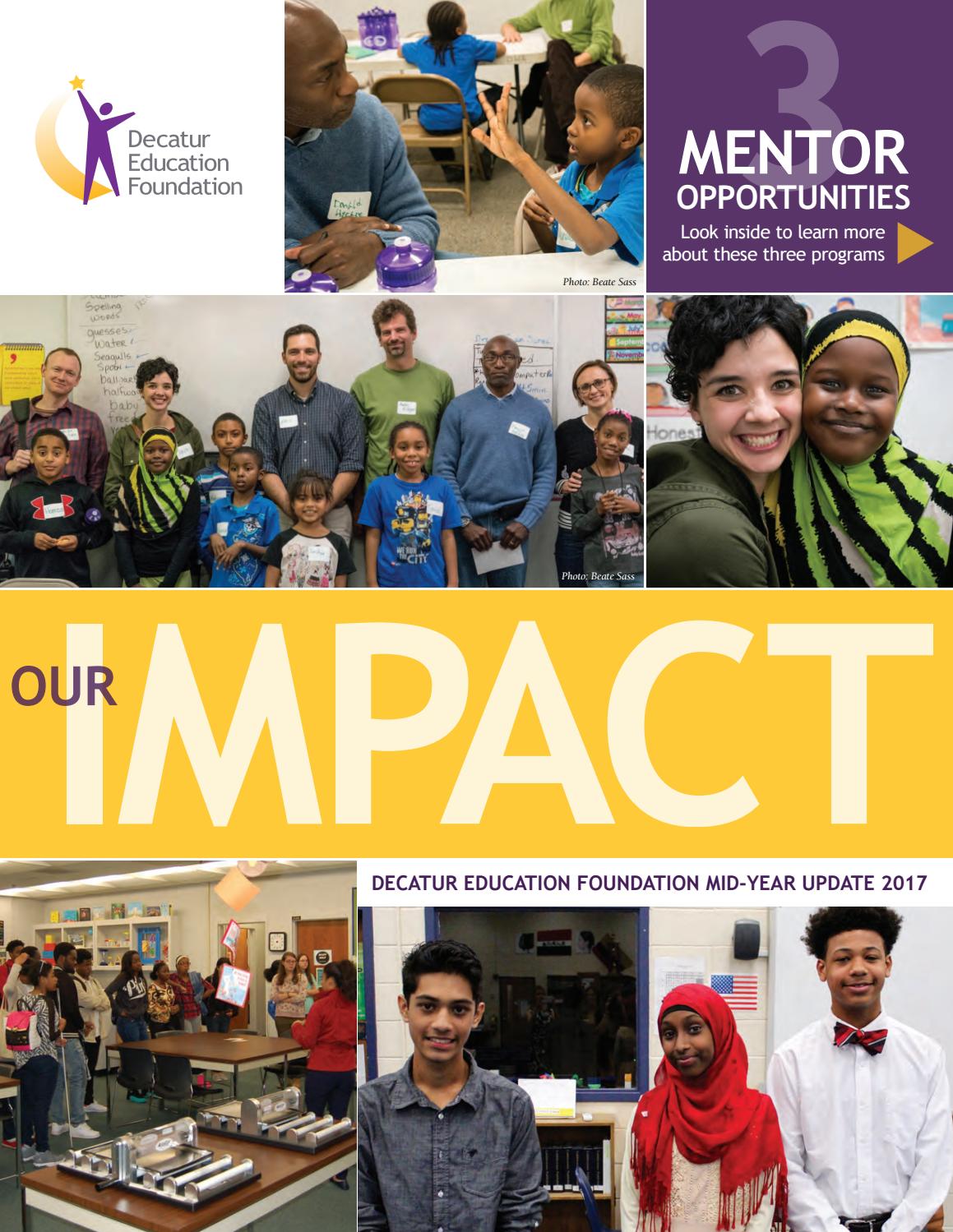 Decatur Education Foundation Mid-year Update newsletter by Decatur ...