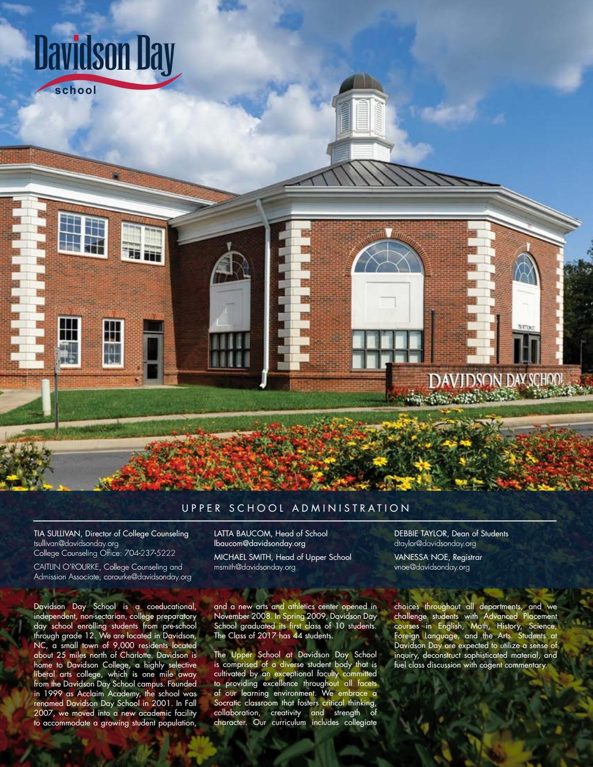 2016-2017 Davidson Day School Profile by Davidson Day School - Issuu