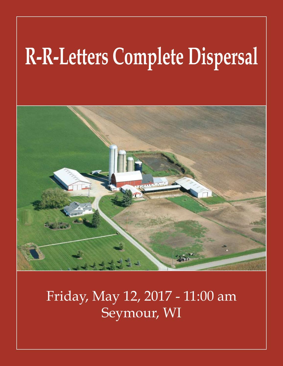 R-R-Letters Complete Dispersal 2017 by Dairy Agenda Today - Issuu