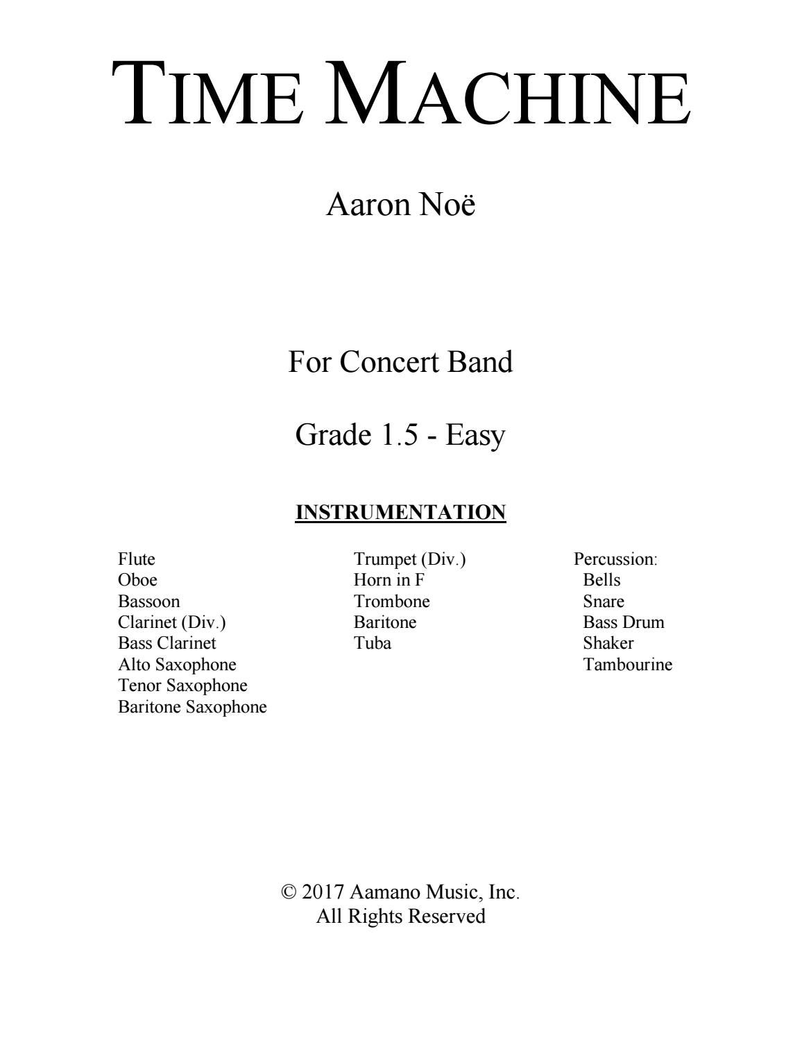 TIME MACHINE by Aaron Noe - Issuu