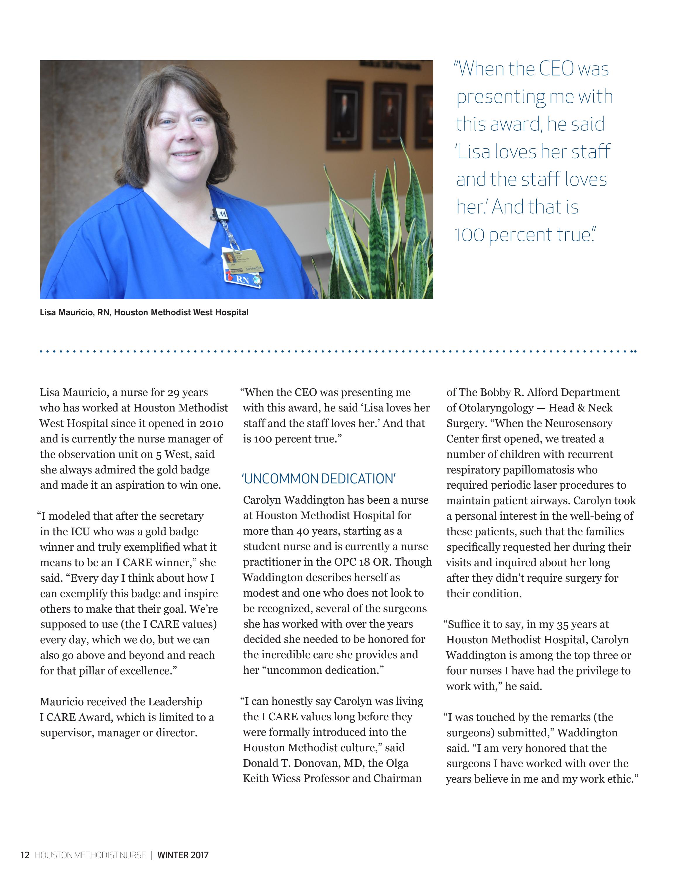 Houston Methodist Nursing Magazine Winter 2017 by Houston Methodist ...