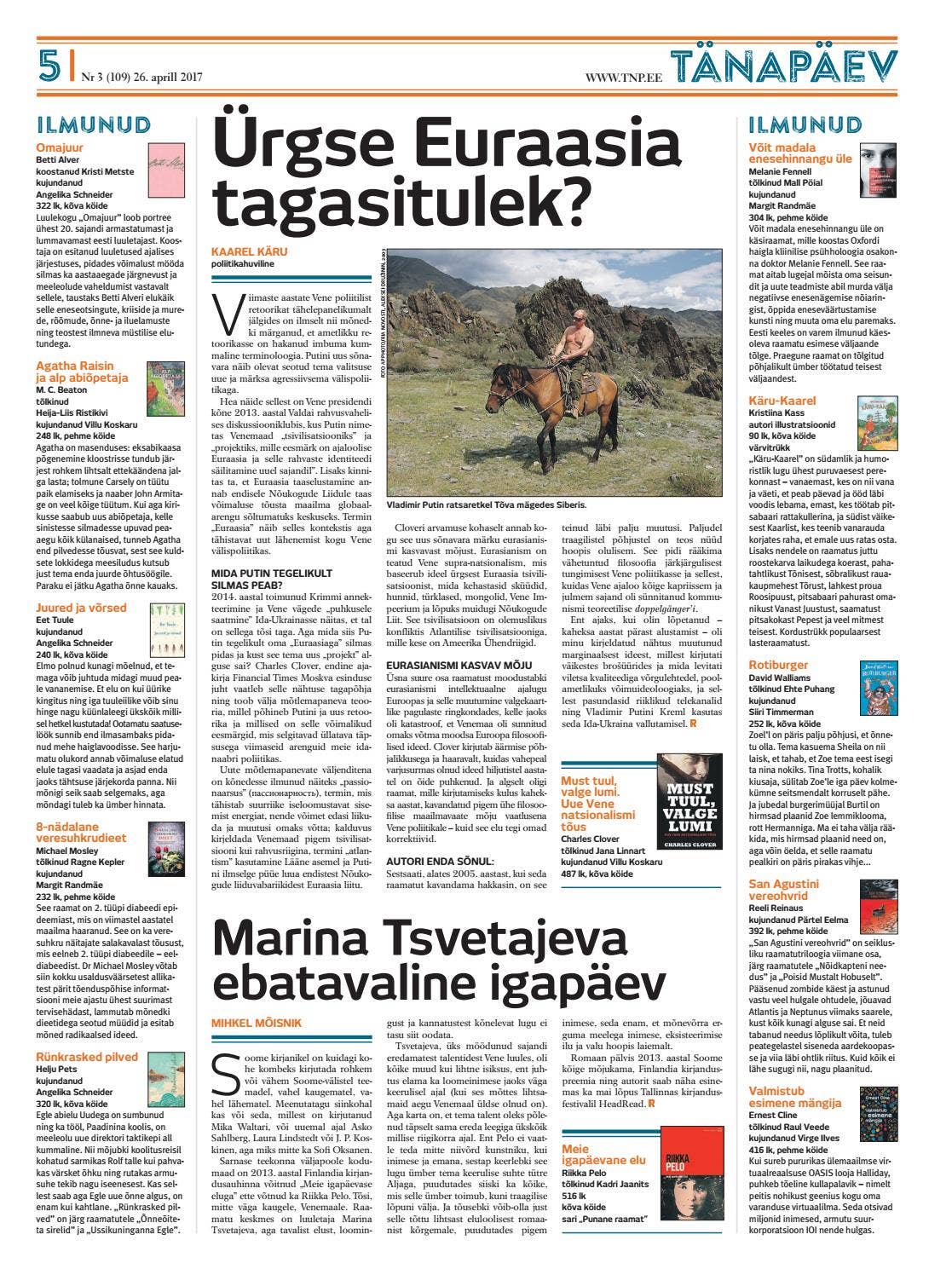 Ajalahet RAAMAT nr 109 (aprill 2017) by Kaidi Urmet - Issuu