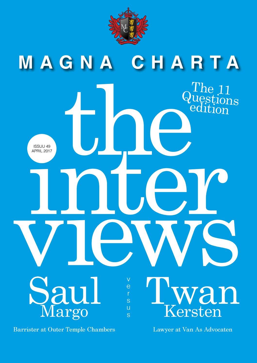 The interviews, Saul Margo versus Twan Kersten by Academie voor de ...