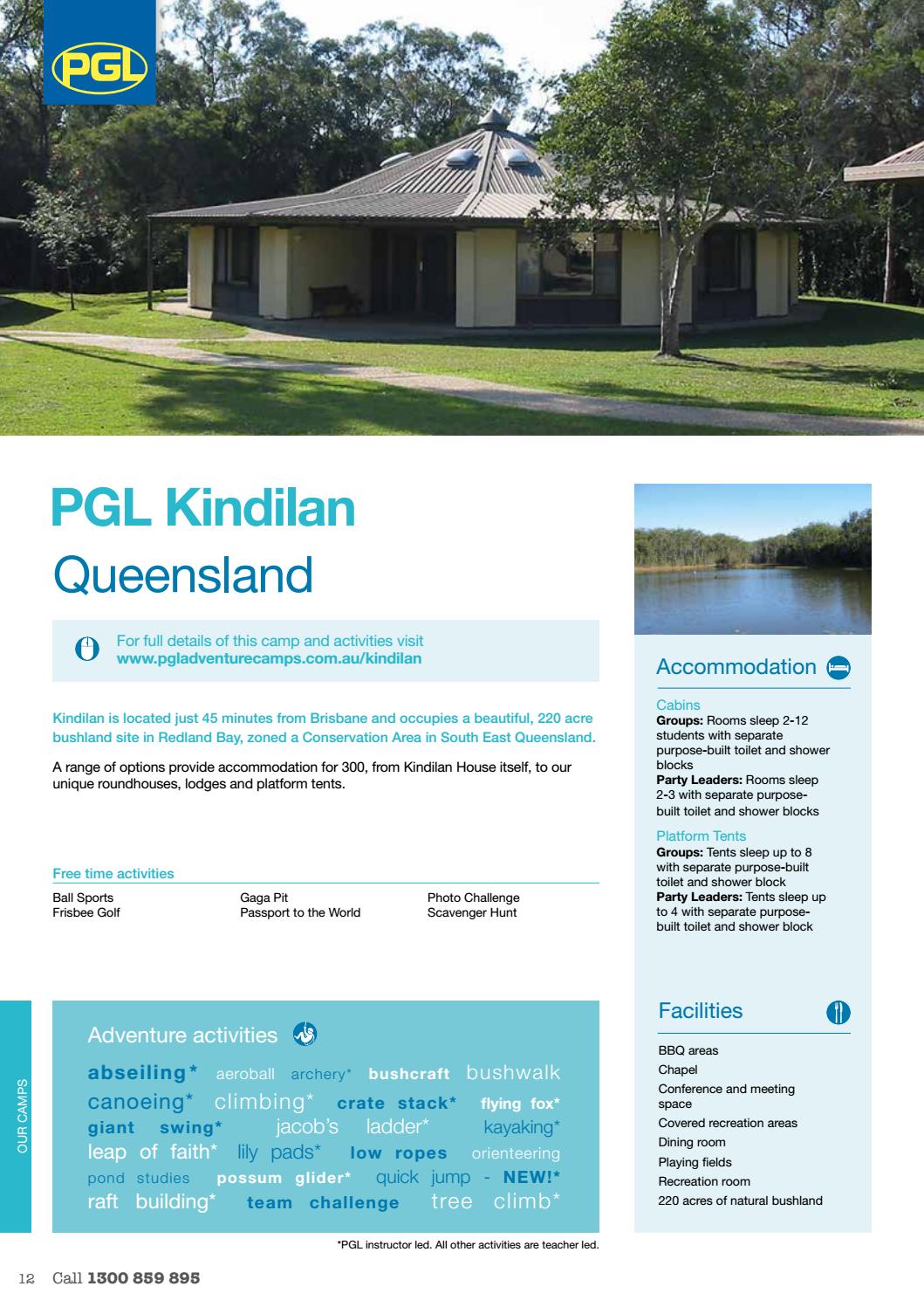 PGL Kindilan Brochure - Queensland, Australia by PGL Travel Ltd - Issuu