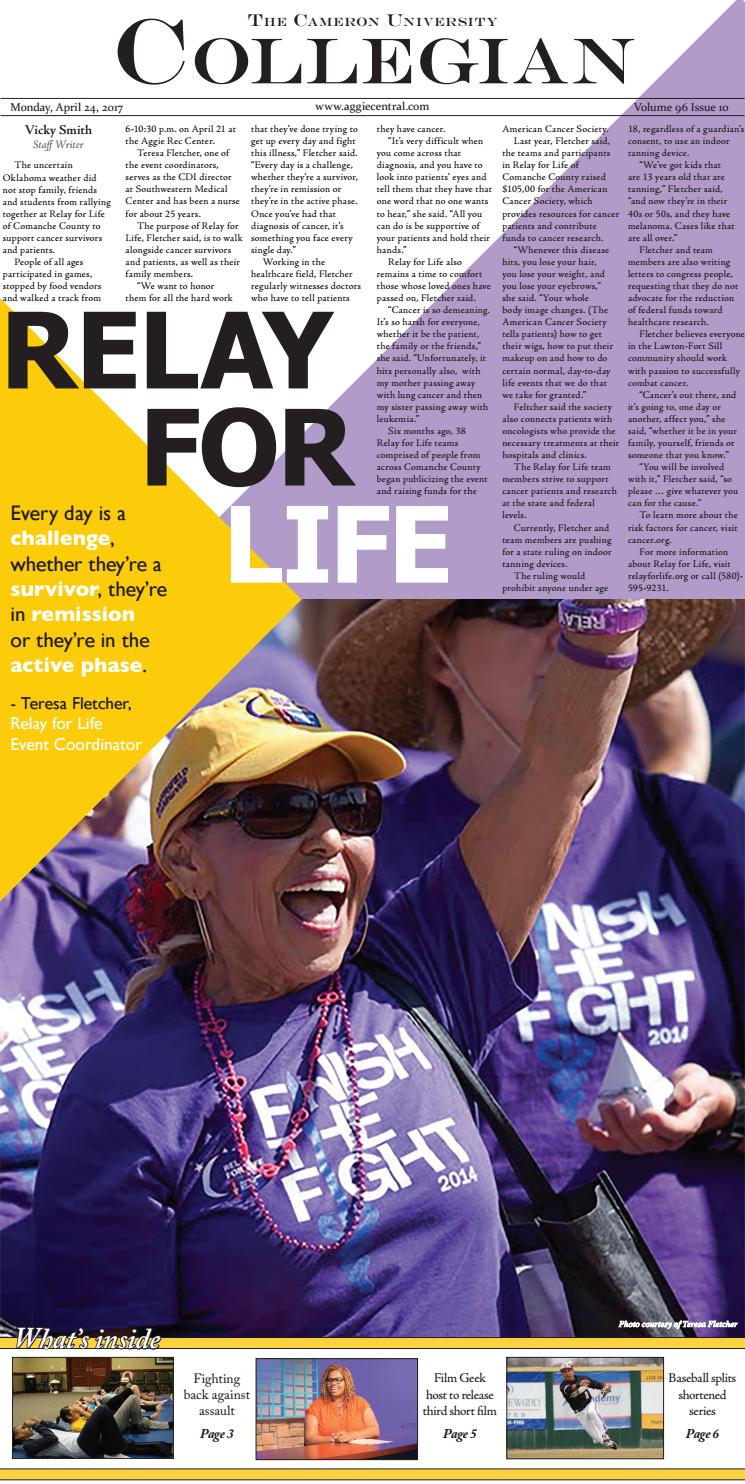 The Cameron Collegian - April 24, 2017 by Cameron University Collegian ...