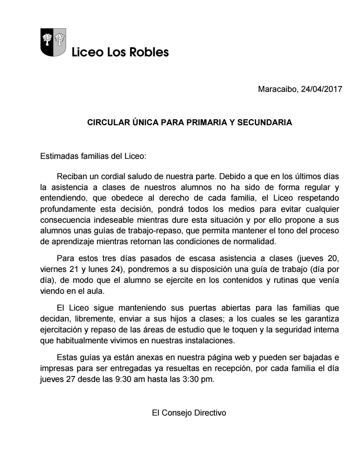 Gu%c3%8da de trabajo para los alumnos del quinto a%c3%91o by Liceo Los ...