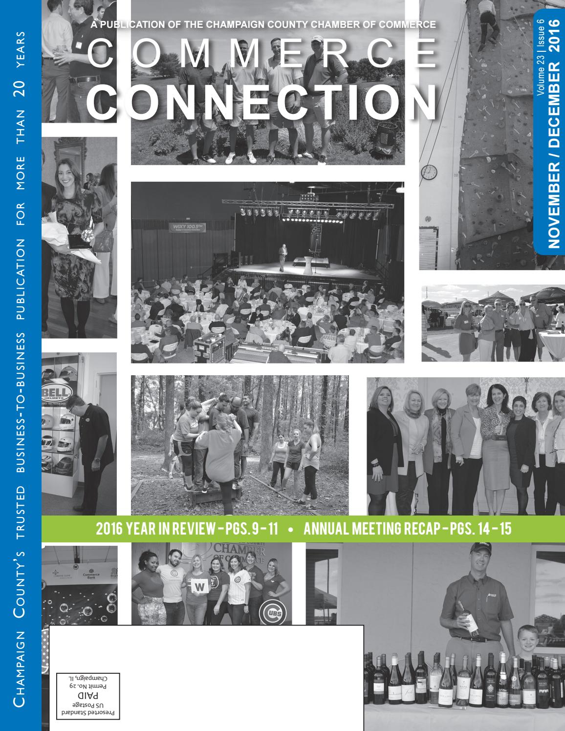 Commerce connection novemberdecember 2016 by Champaign County Chamber ...