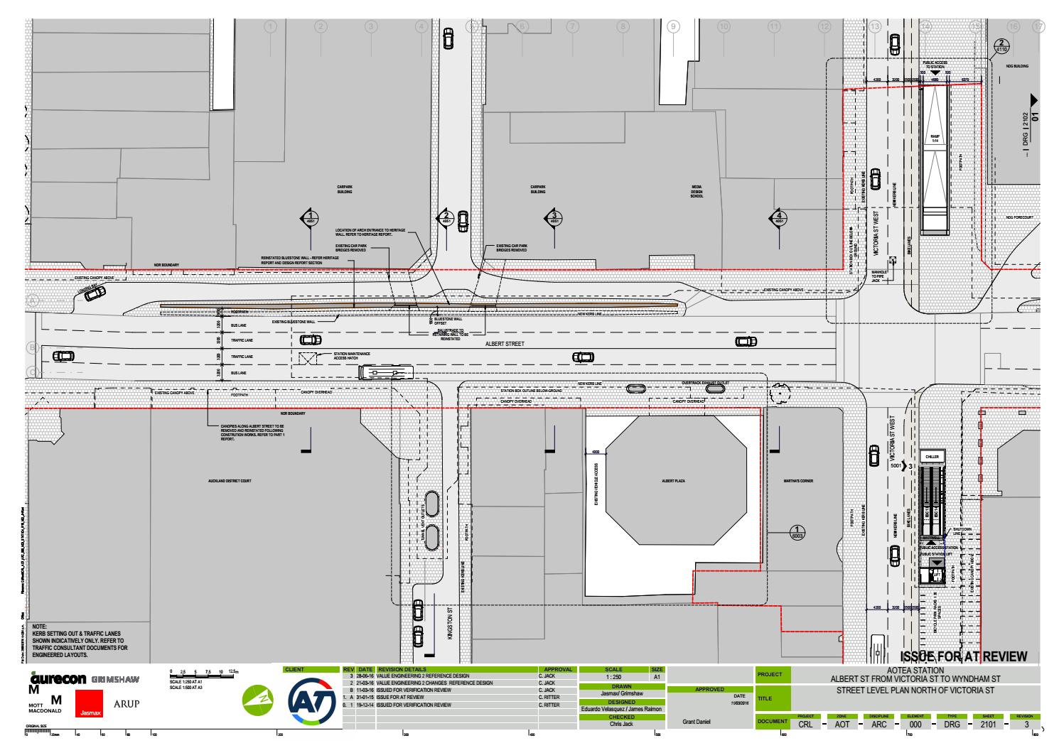 Albert Street from Victoria Street to Wyndham Street. Street Level ...