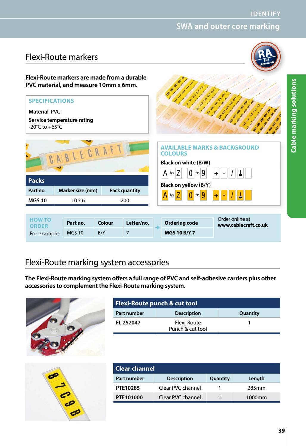 Cablecraft Rail Catalogue Issue 3 - Cable Marking Solutions by Shoal ...