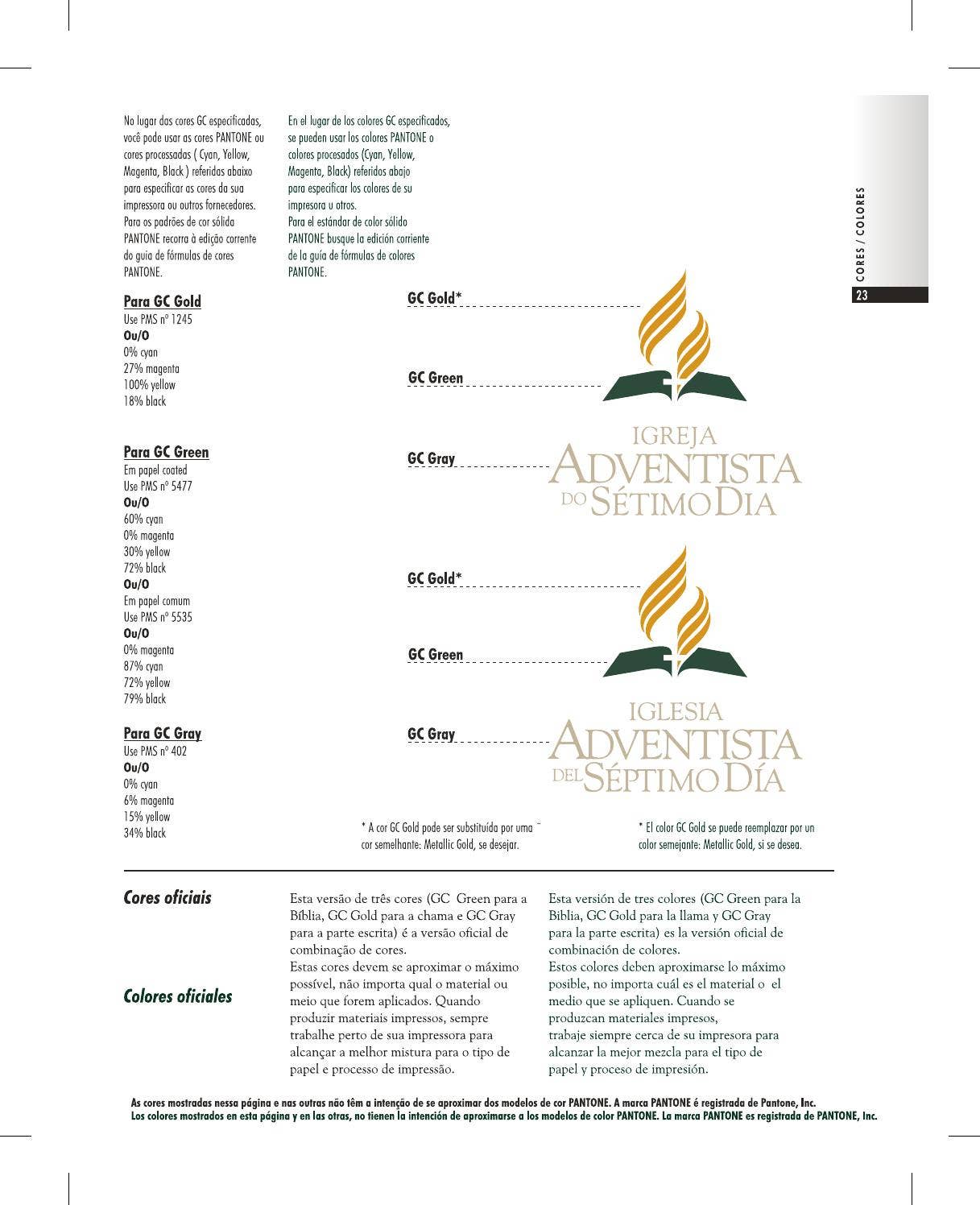 Manual Padrão de Aplicação do Logotipo da IASD by Igreja Adventista do ...