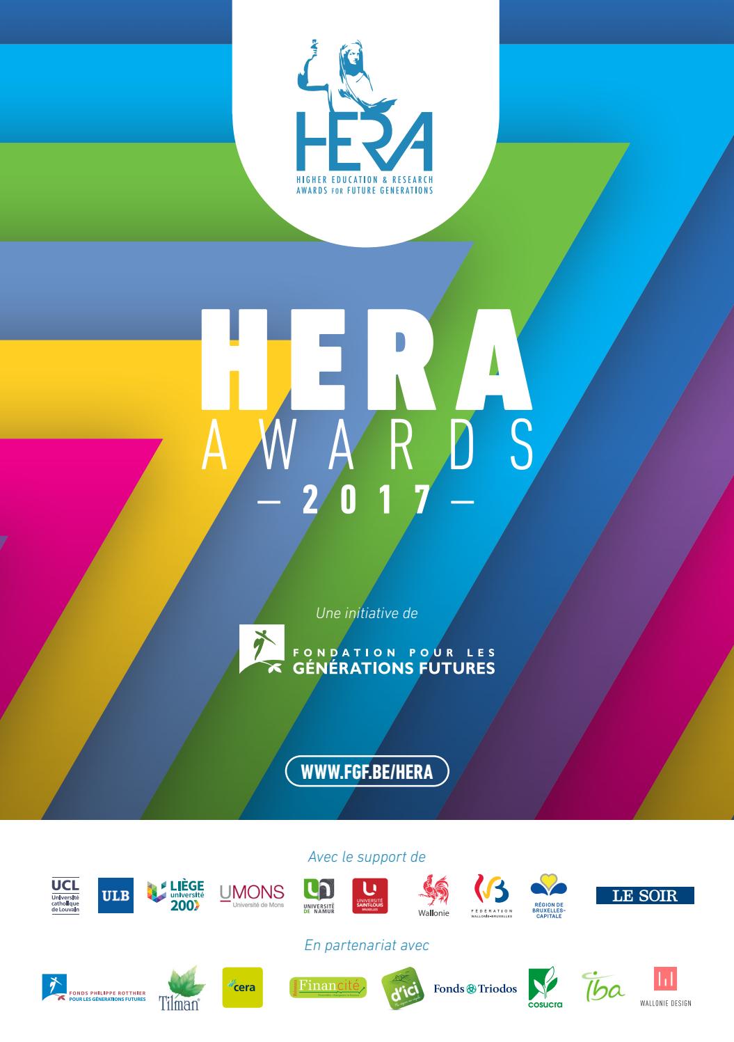 Brochure HERA Awards 2017 by Fgf Ffg - Issuu