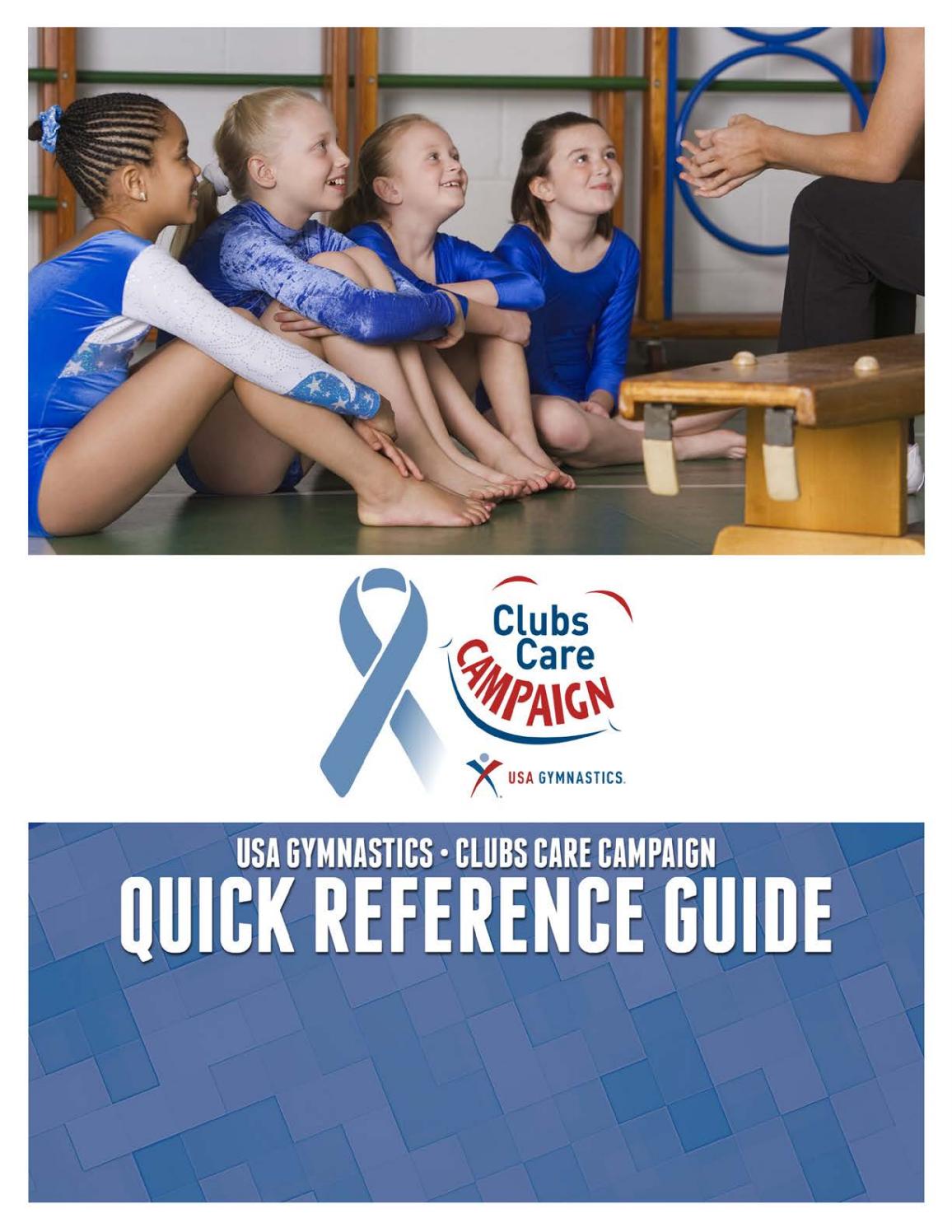 Clubs Care Quick Reference Guide by USA Gymnastics - Issuu