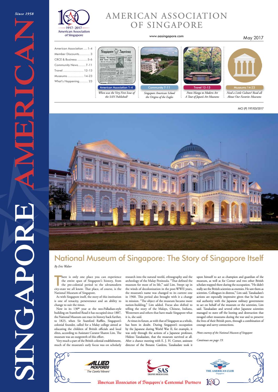 Singapore American newspaper May 2017 by American Association of ...