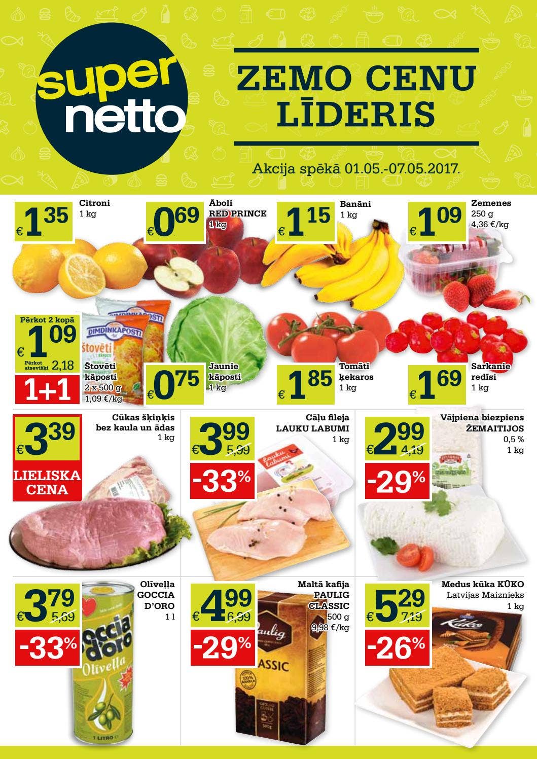 Supernetto piedāvājums no 01.05. līdz 07.05.2017. by Rimi - Issuu