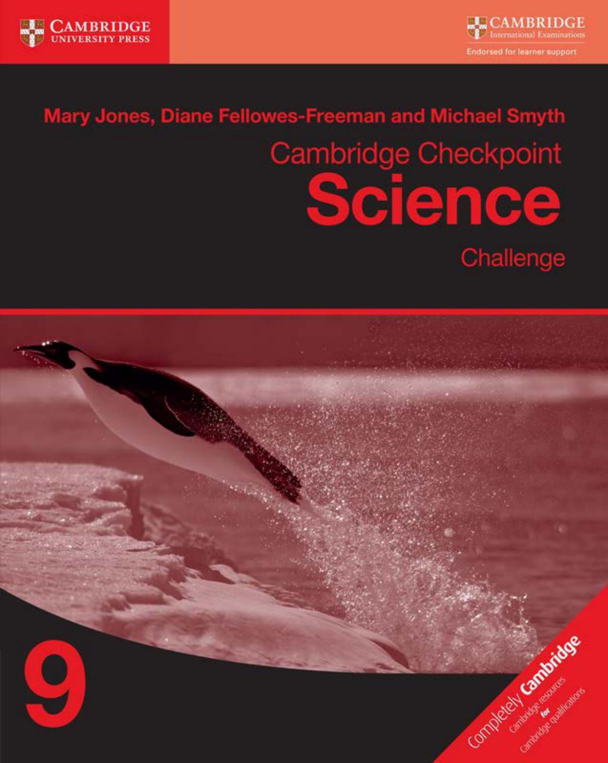 Preview Cambridge Checkpoint Science Challenge Workbook 9 By Cambridge Preview Cambridge Checkpoint Science Challenge Workbook 9 By Cambridge
