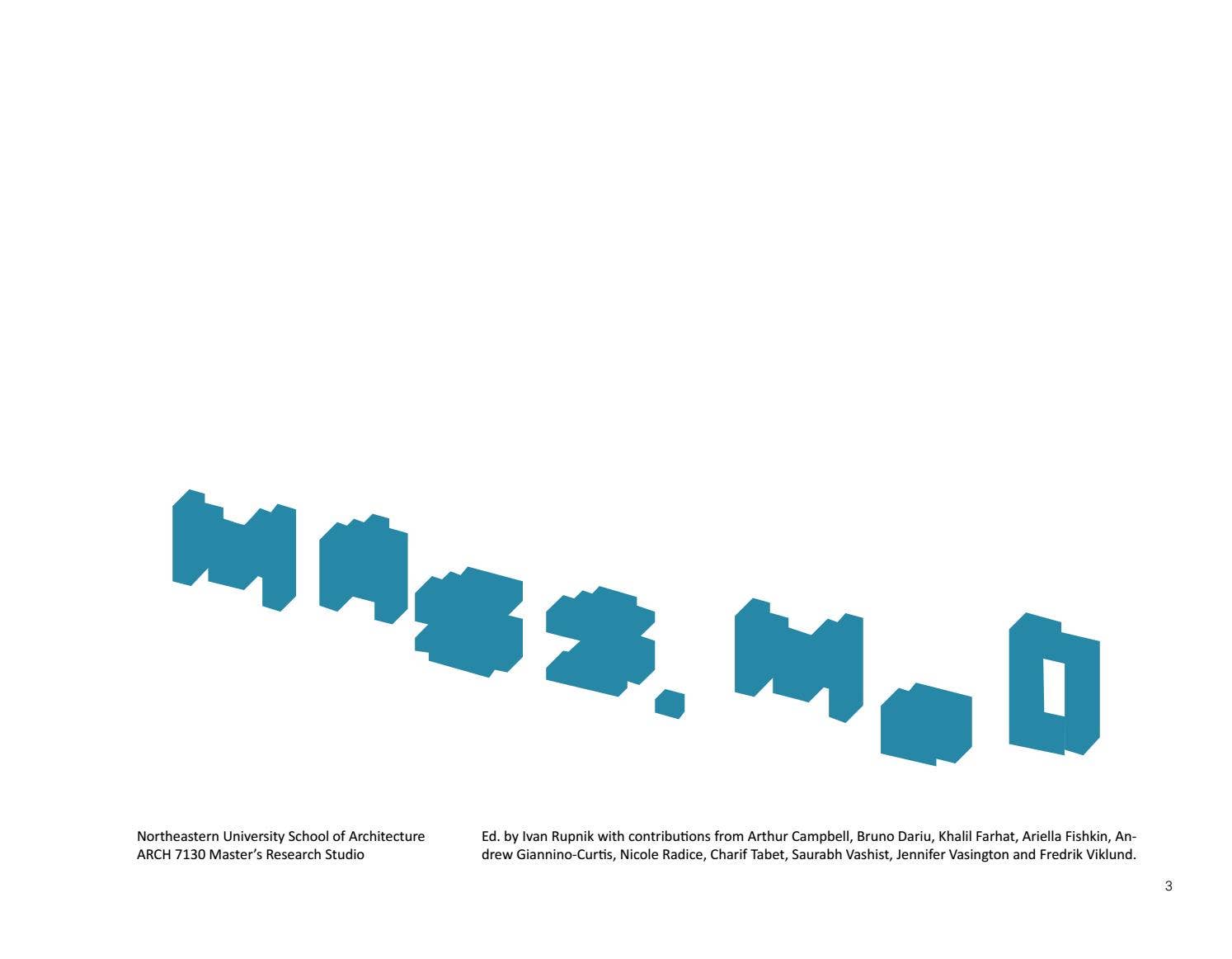 Mass Modular by Northeastern School of Architecture - Issuu