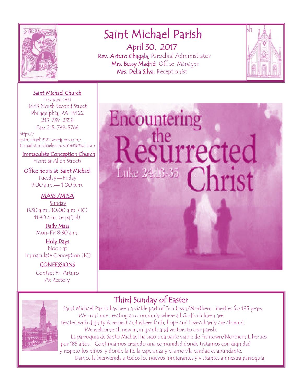St michael 4 30 17 by St. Mike's-Immaculate Conception Parish - Issuu