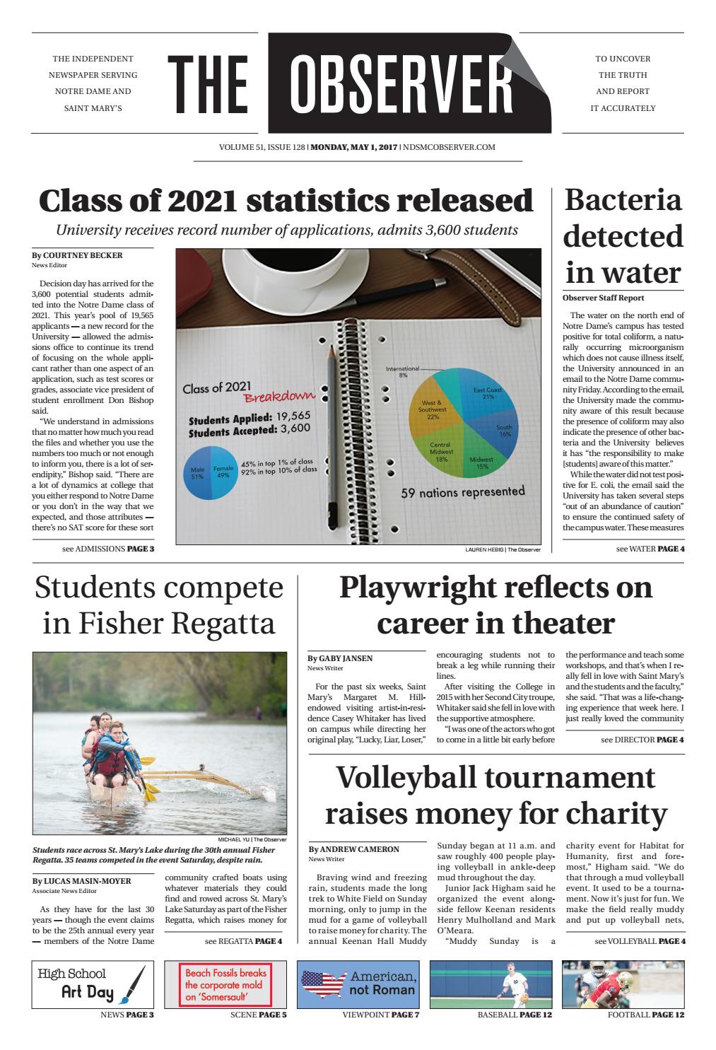 Print Edition of The Observer for Monday, May 1, 2017 by The Observer ...