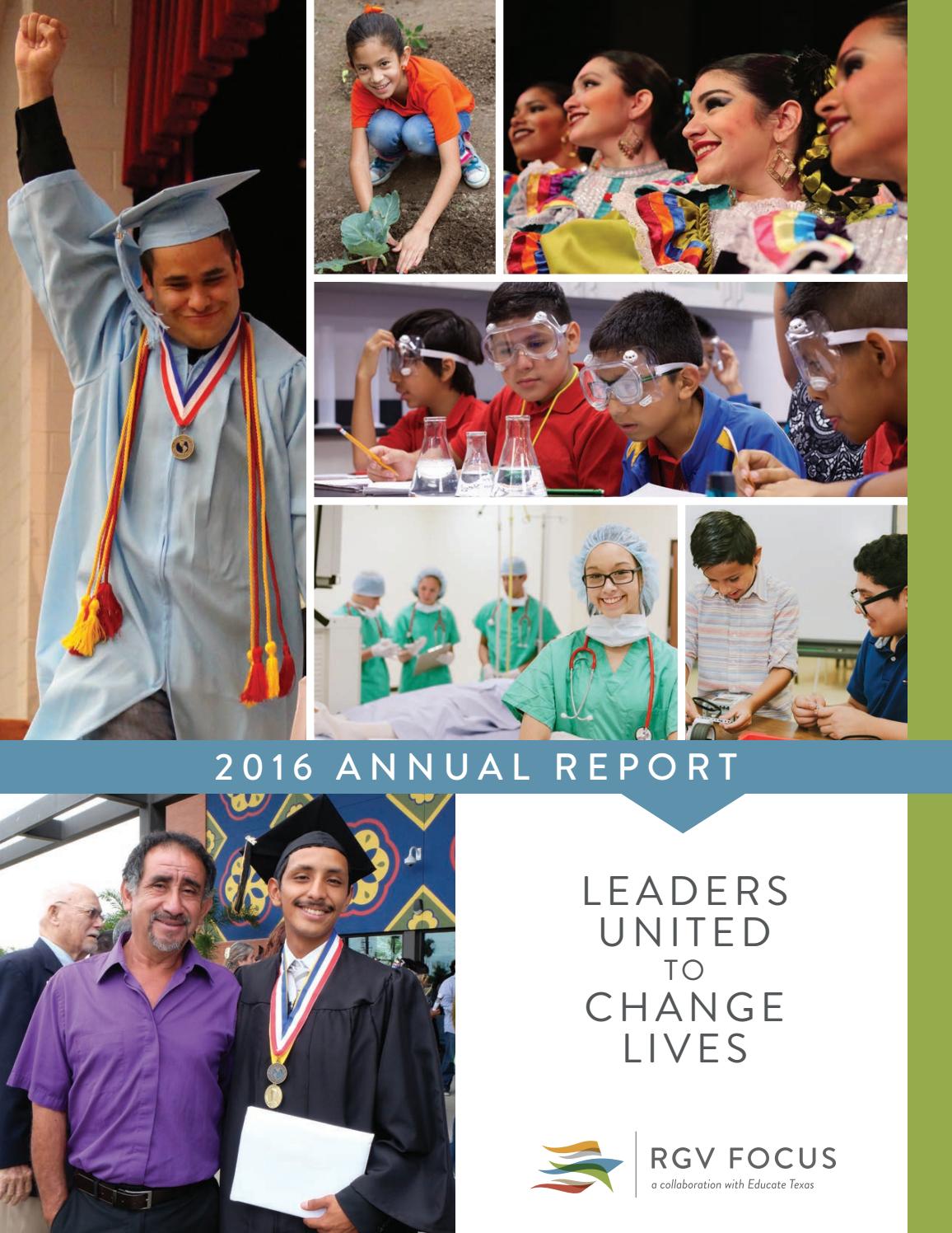 RGV FOCUS 2016 Annual Report by Educate Texas - Issuu