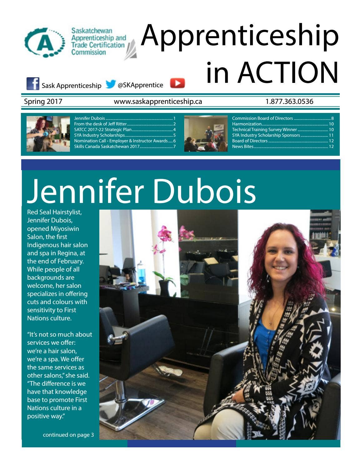 Apprenticeship in Action newsletter - Spring 2017 by Sask ...