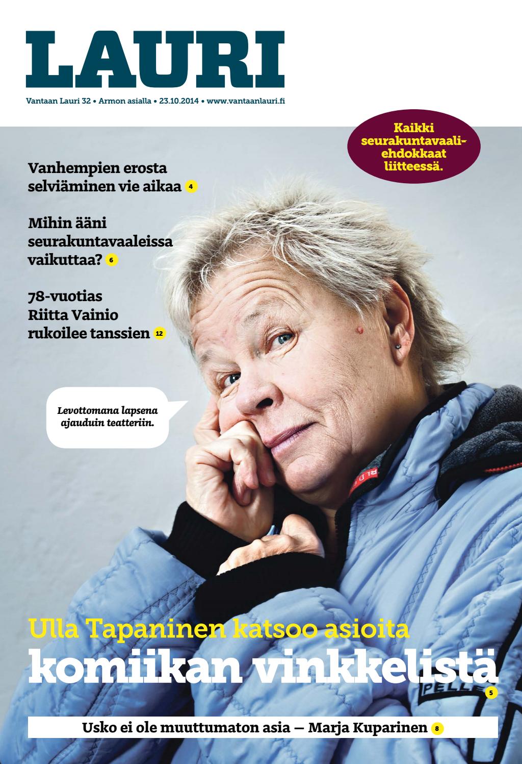 Lauri 2014 nro 32 (23 10) by Kirkko ja kaupunki - Issuu