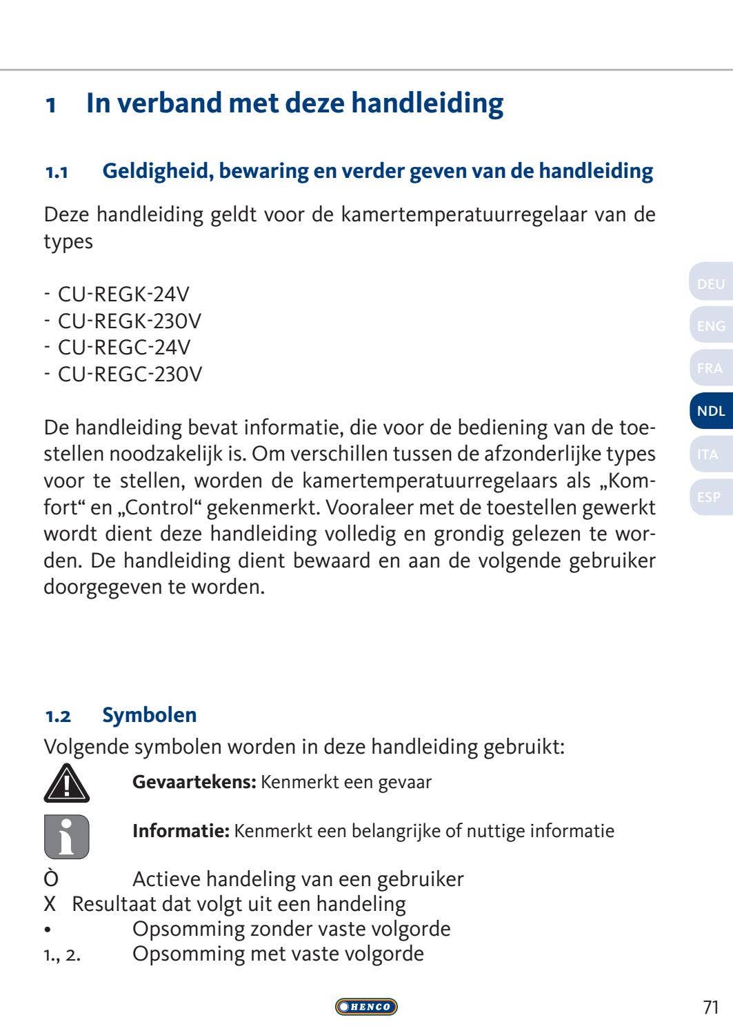 Handleiding thermostaat vloerverwarming by Woonstichting Stek - Issuu