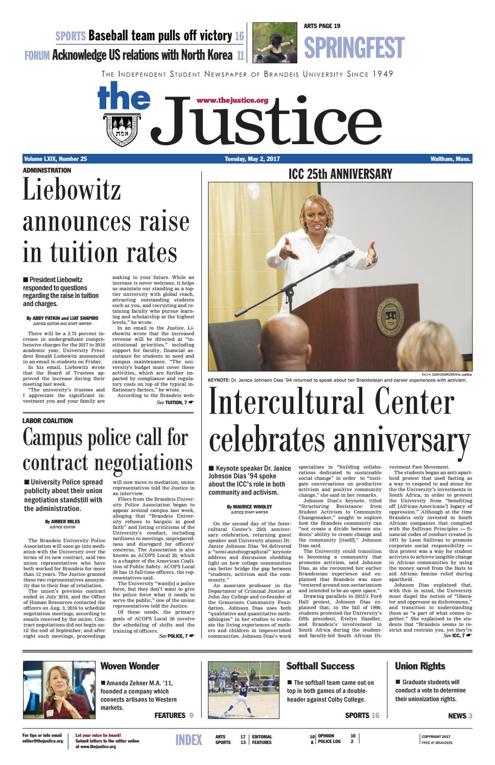 The Justice, May 2, 2017 by The Justice - Issuu