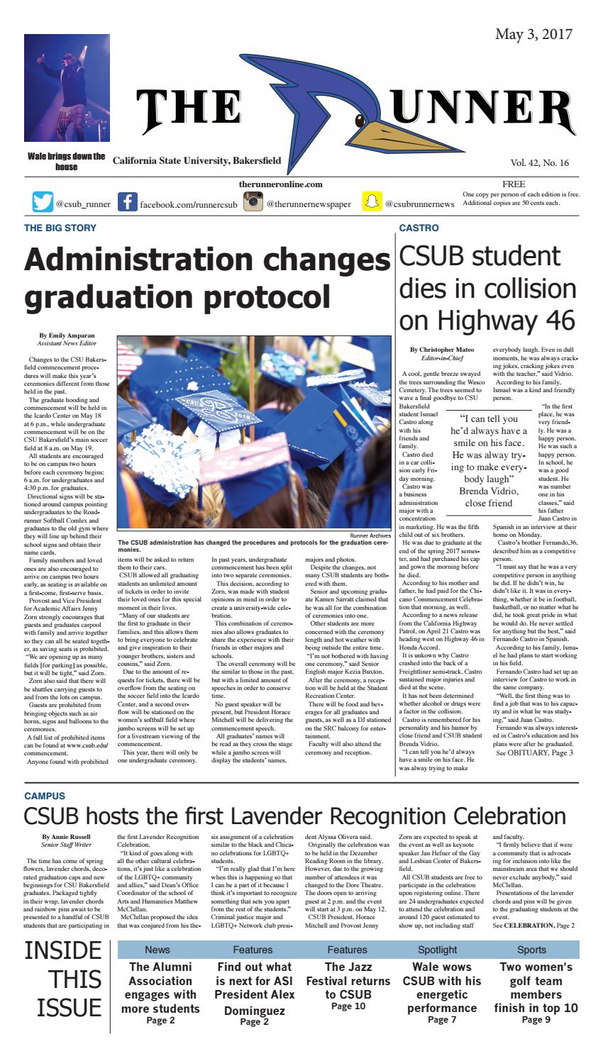 The runner 05 03 2017 by CSUB Runner - Issuu