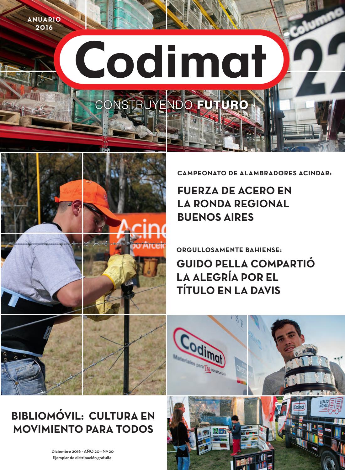 Codimat | Anuario 2016 by Codimat - Issuu