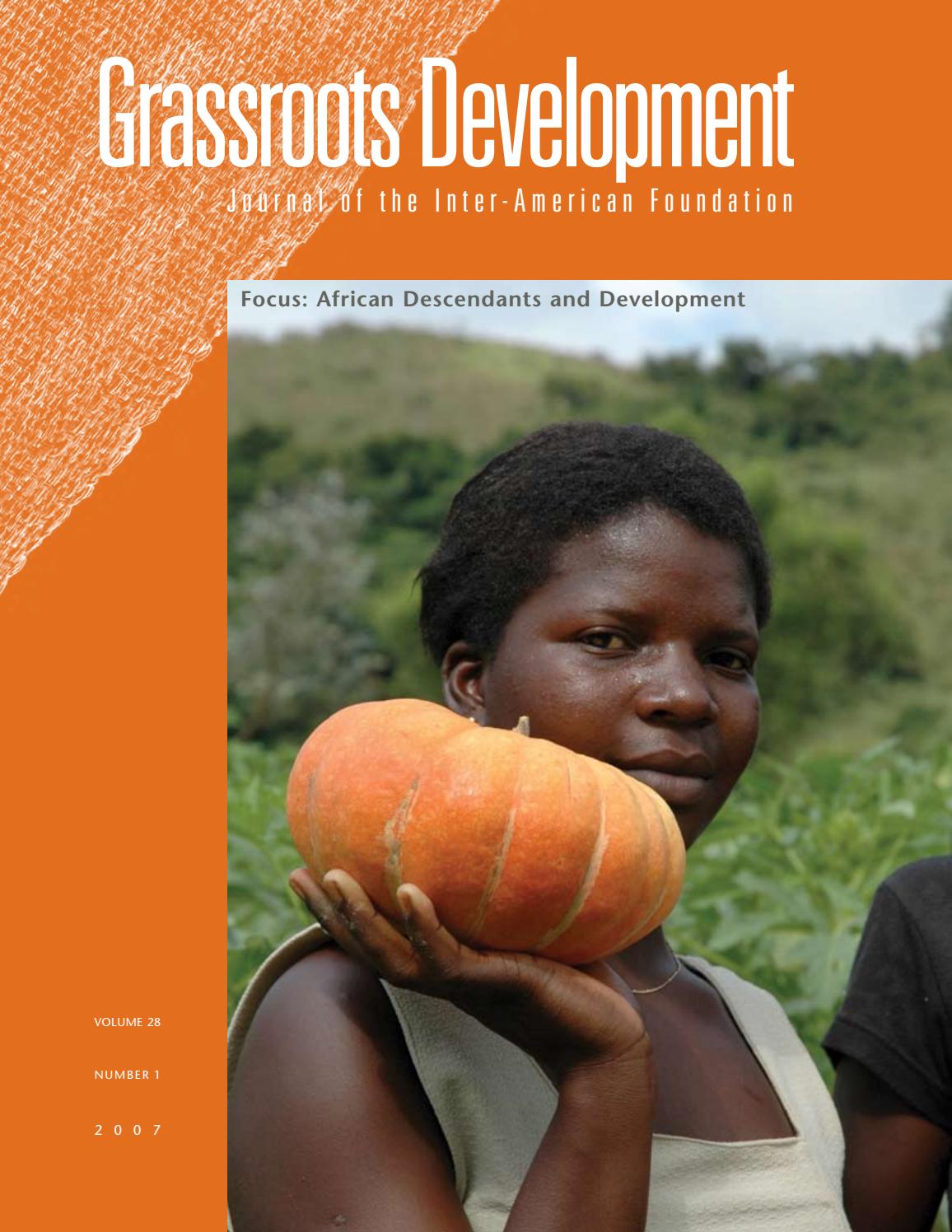 Grassroots Development: Focus: African Descendants and Development by ...