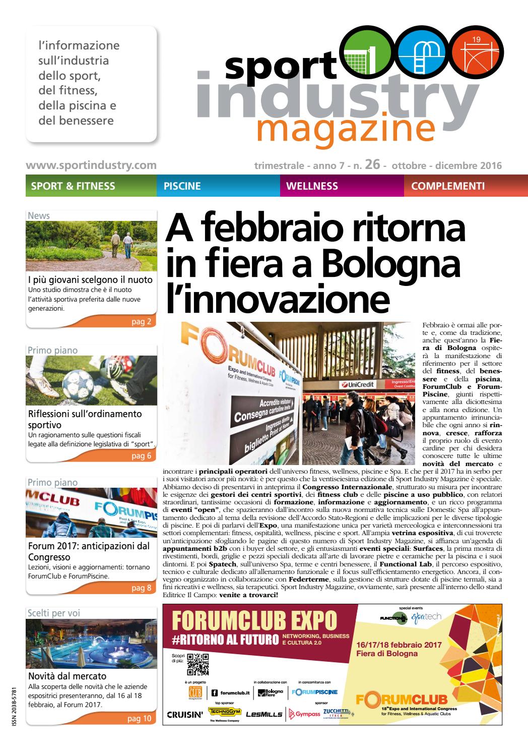 Sport Industry Magazine 26 - digitale by EDITRICE IL CAMPO - Issuu