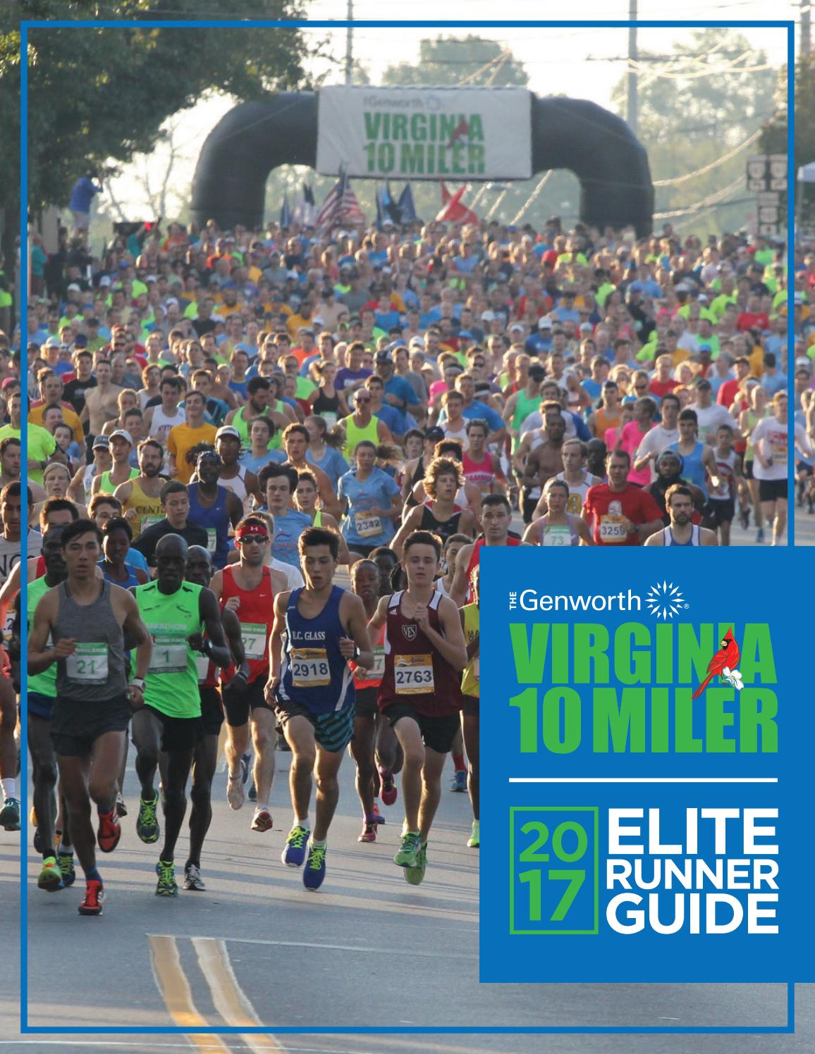 The 2017 Genworth Virginia 10 Miler Elite Runner Guide by Virginia 10 ...