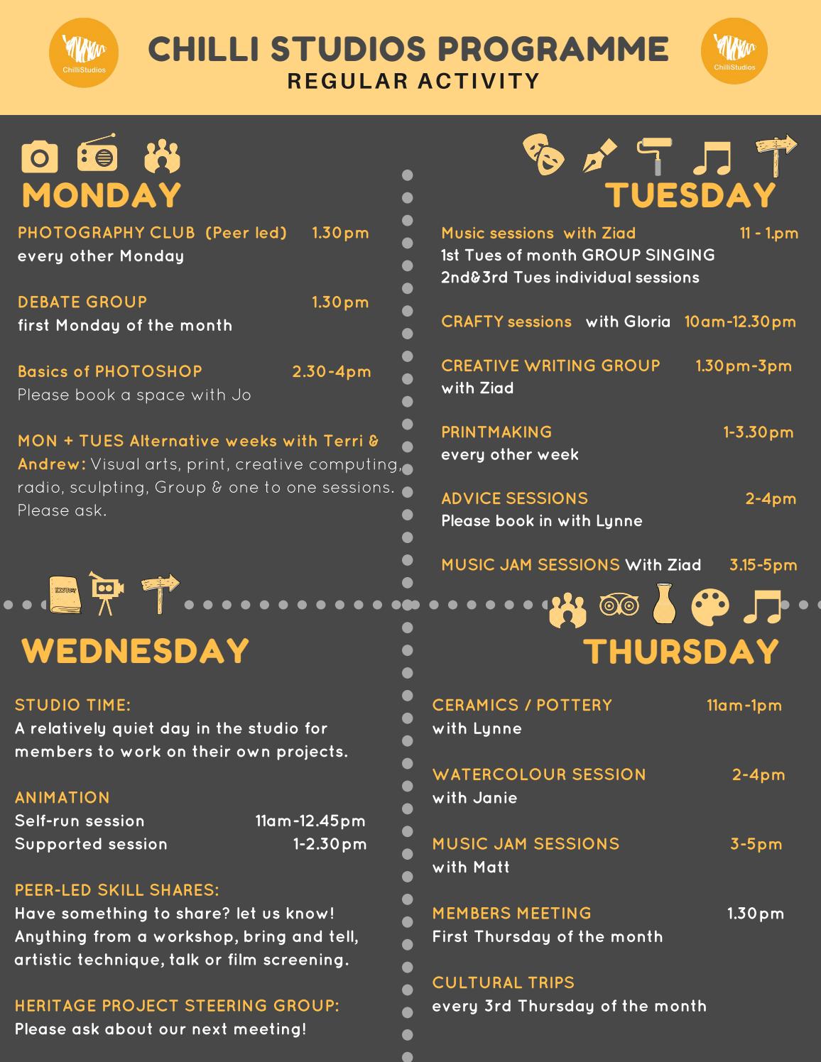 Chilli Studios PROGRAMME May 2017 Onwards! by Chilli Studios - Issuu