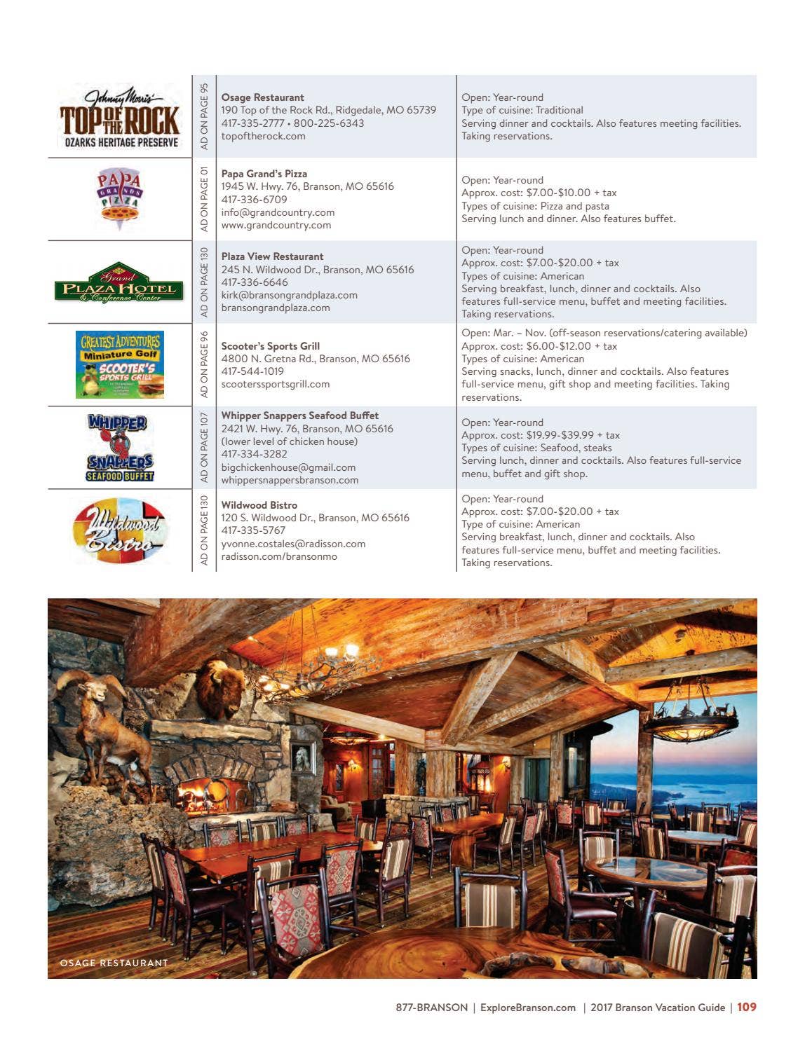 2017 Branson Vacation Guide by Branson Convention and Visitors Bureau ...