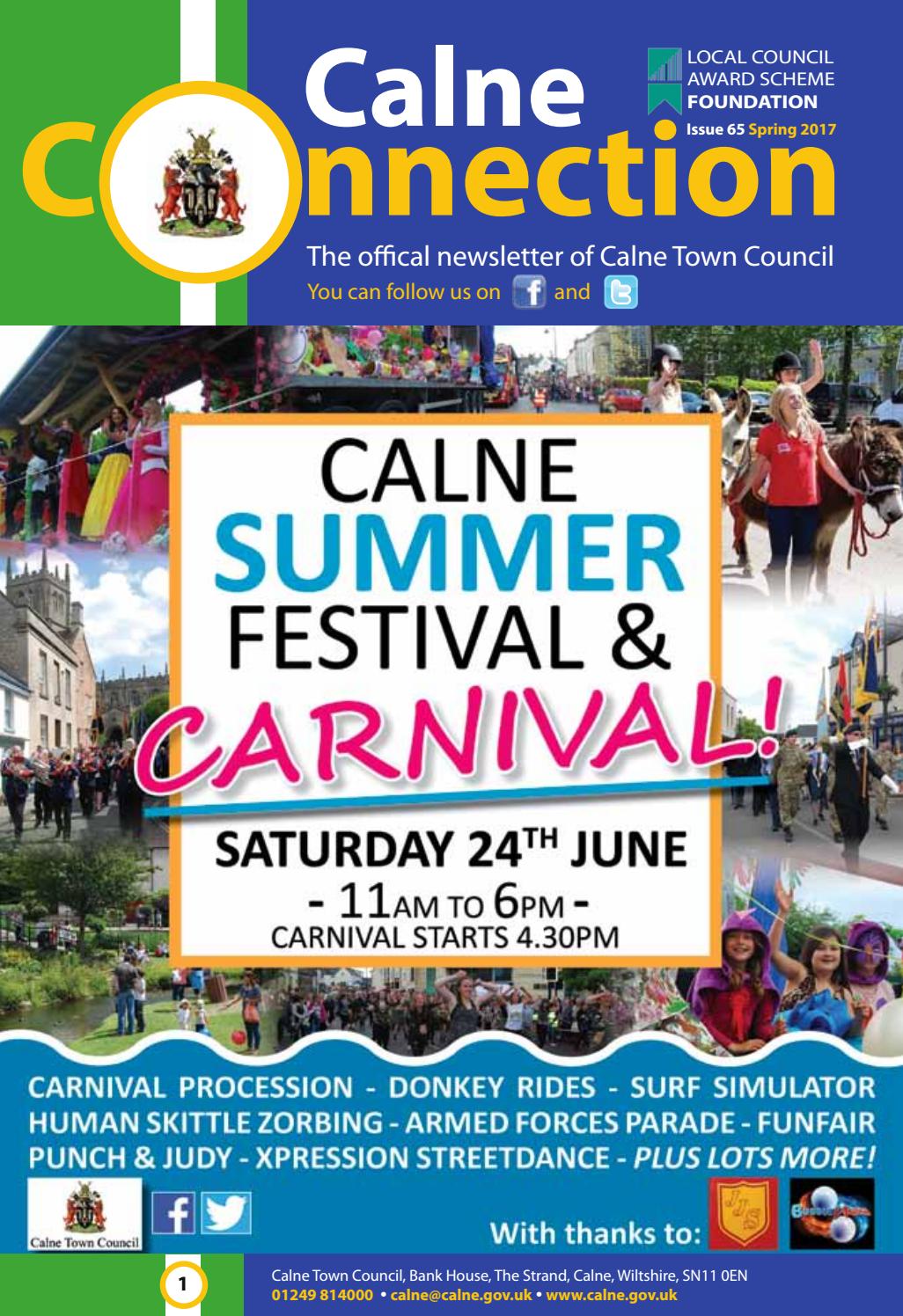 Calne Connection - Issue 65 Spring 2017 by Calne Town Council - Issuu