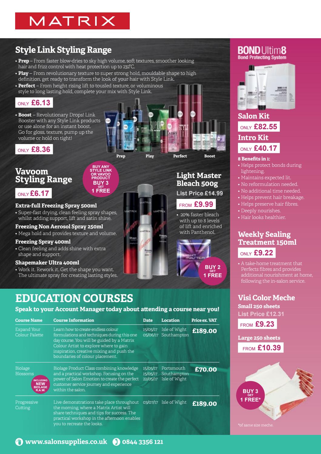 Salon Supplies Matrix May - Jun 2017 by Salon Supplies - Issuu