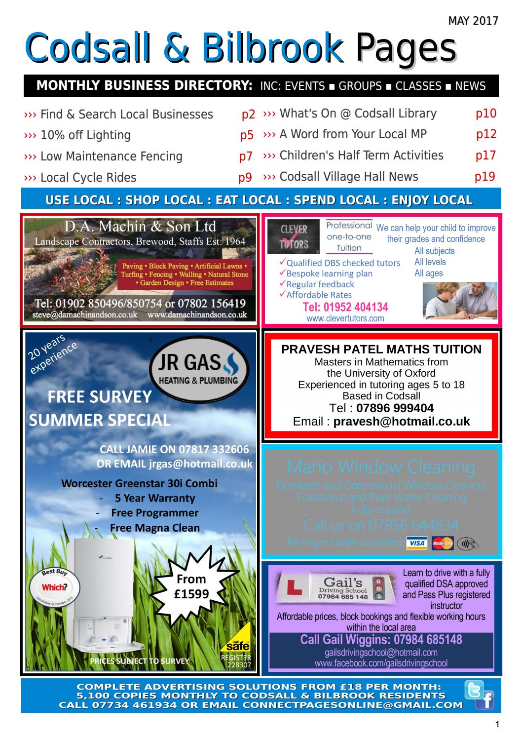 Codsall and Bilbrook Pages May 2017 by Kay Garrison - Issuu