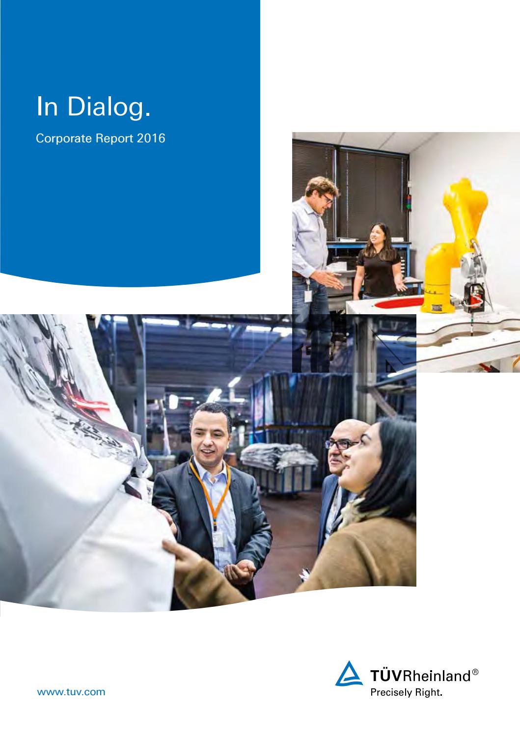 TÜV Rheinland Corporate Report 2016 by TÜV Rheinland - Issuu