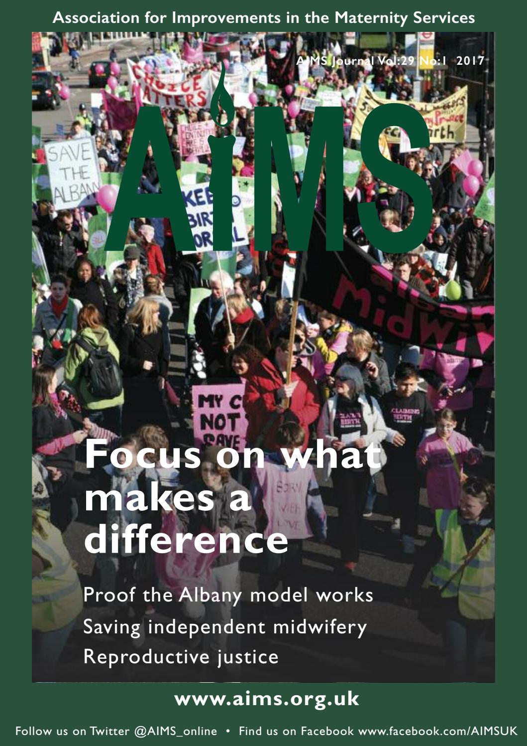 AIMS Journal Vol 29 No1 2017 Focus on what makes a difference by AIMS ...