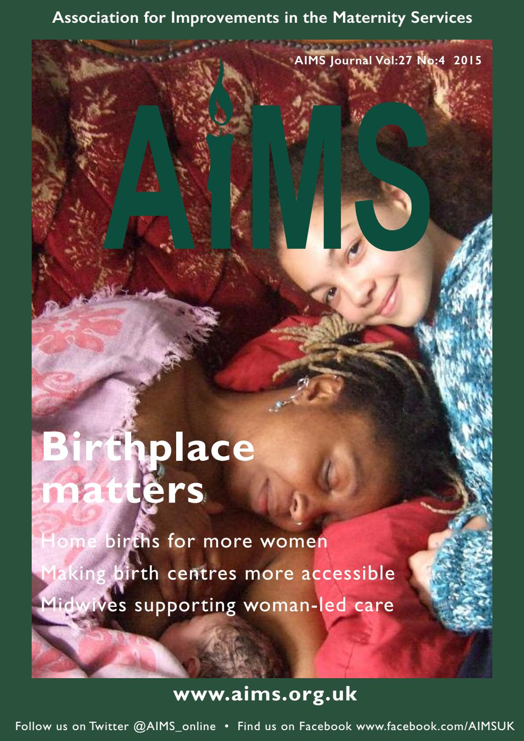 AIMS Journal Vol 27 No 4 2015 Birthplace matters by AIMS (Association ...