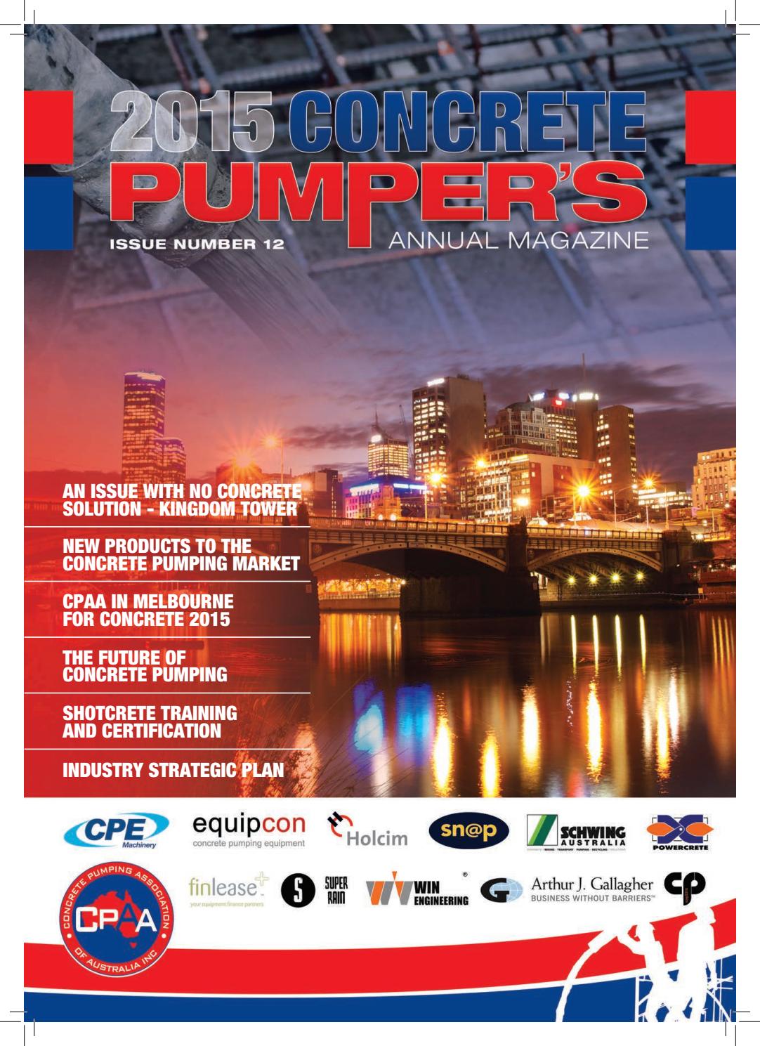 Concrete Pumper's Annual Magazine - 2015 by HBM Group - Issuu
