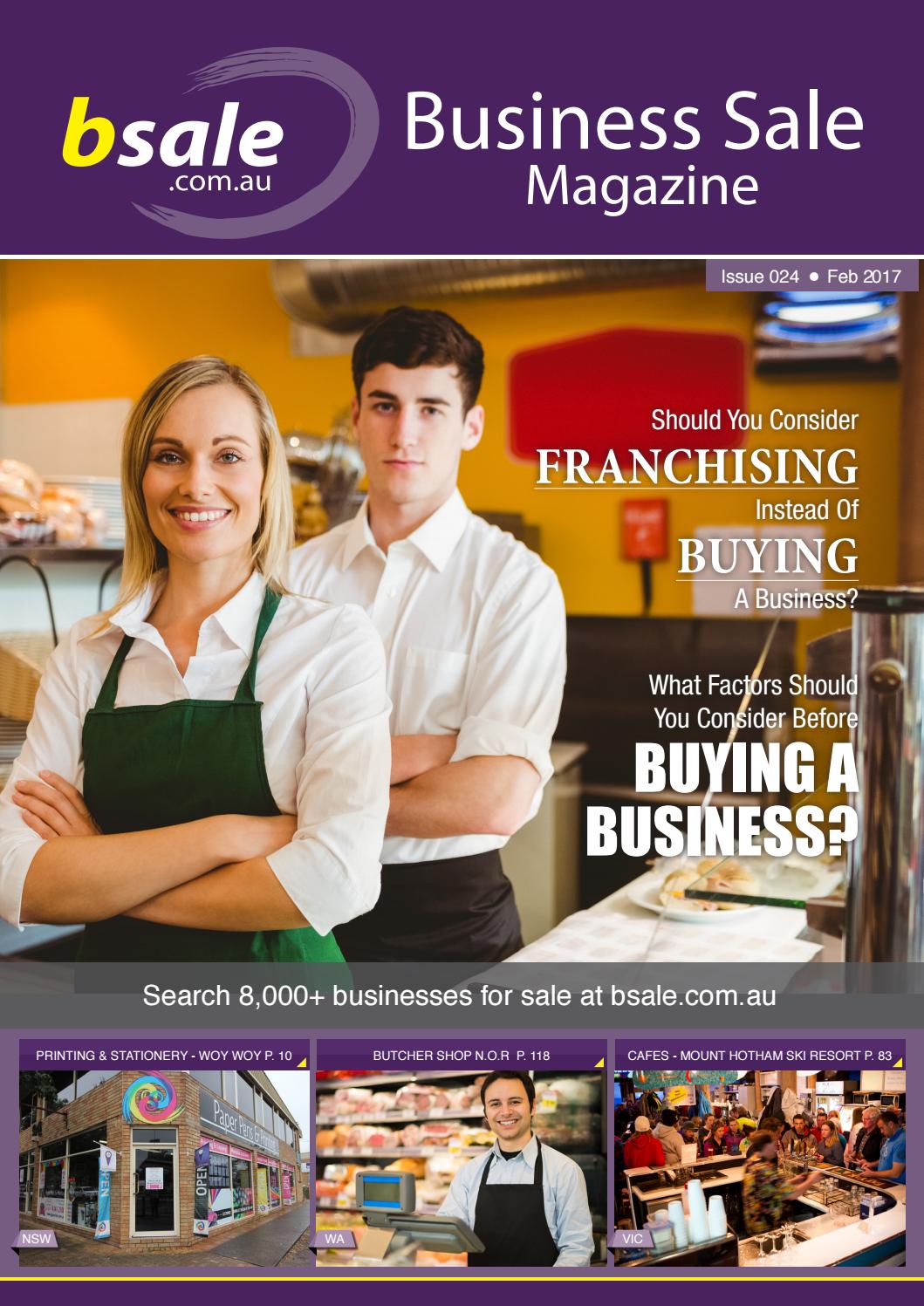 Business for Sale Magazine February 2017 by BSALE Australia - Issuu