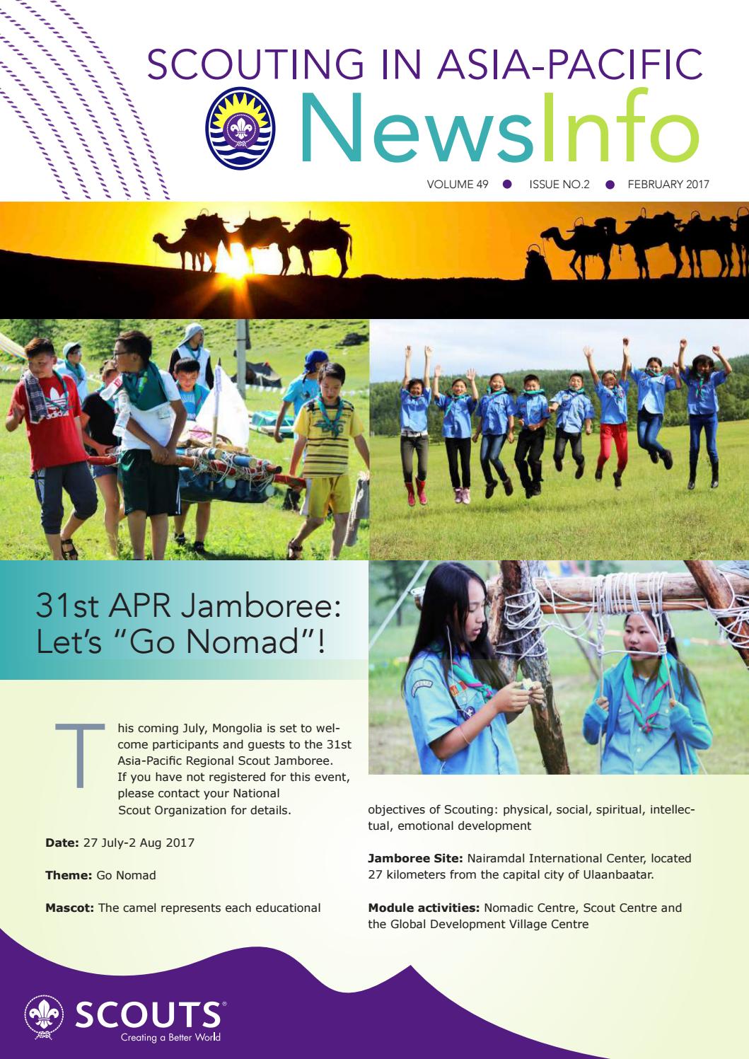 Scouting Asia Pacific Newsinfo February 2017 By World Organization Of