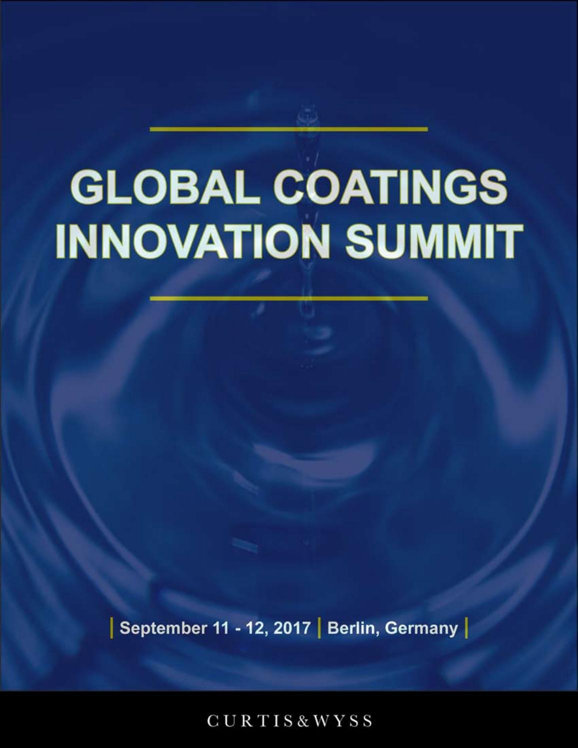 Global Coatings Innovation Summit - 2017 by ipcm® International Paint ...